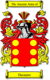 Decastro coat of arms / Decastro Family Crest