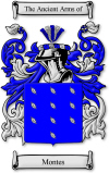 Montes coat of arms / Montes Family Crest
