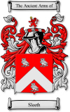Sleeth coat of arms / Sleeth Family Crest