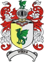 Wilkins family coat of arms framed print Giclée Prints Art ...